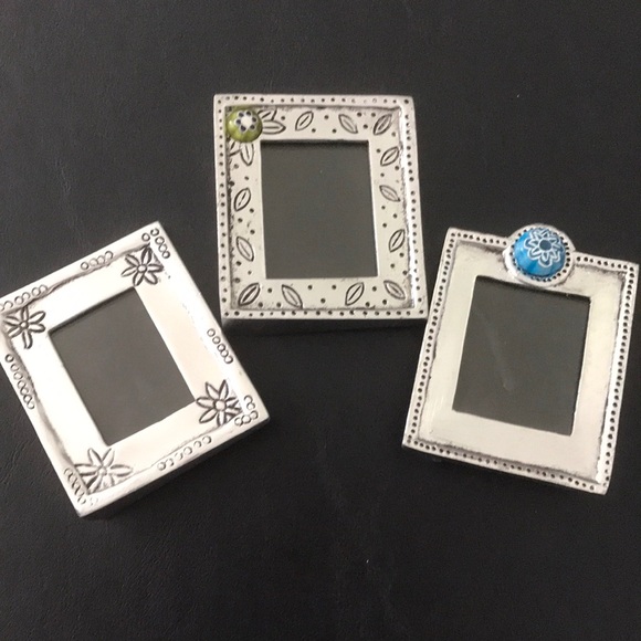 Accents | Three Mini Metal Picture Frames | Poshmark